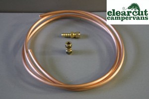 Caravan 2 meters 8mm Copper Gas Pipe/Connections for /Pod/Camping ...