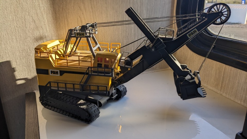 VINTAGE, CONRAD P&H 2800 ELECTRIC MINING SHOVEL SCALE 1:87 DIECAST, W ...
