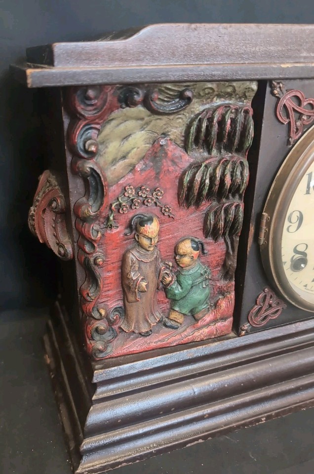 RARE Antique E. Ingraham Mantle Clock "Chinese" 1925 | eBay