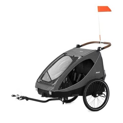 Hauck Fahrrad Kinder Anhänger 2in1 BikeTrailer Buggy DRYK DUO ...