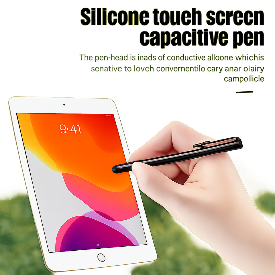 10x Stylus Pen Touch Screen Rubber Tip for All Tablets & Mobile Phones ...