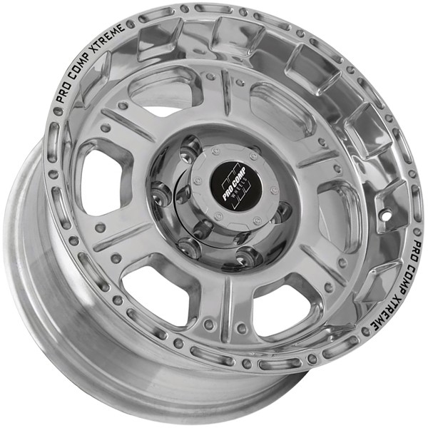 (Set of 4) Pro Comp PA89 Kore 17x8 6x5.5" +0mm Polished Wheels Rims 17 ...