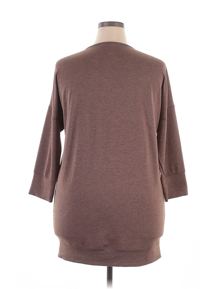 K. Jordan Women Brown 3/4 Sleeve Top 1X Plus | eBay