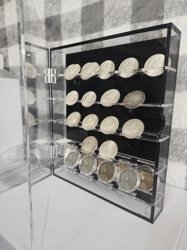 Wall Mounted Clear Challenge Coin Collector Display Case, Hanging ...