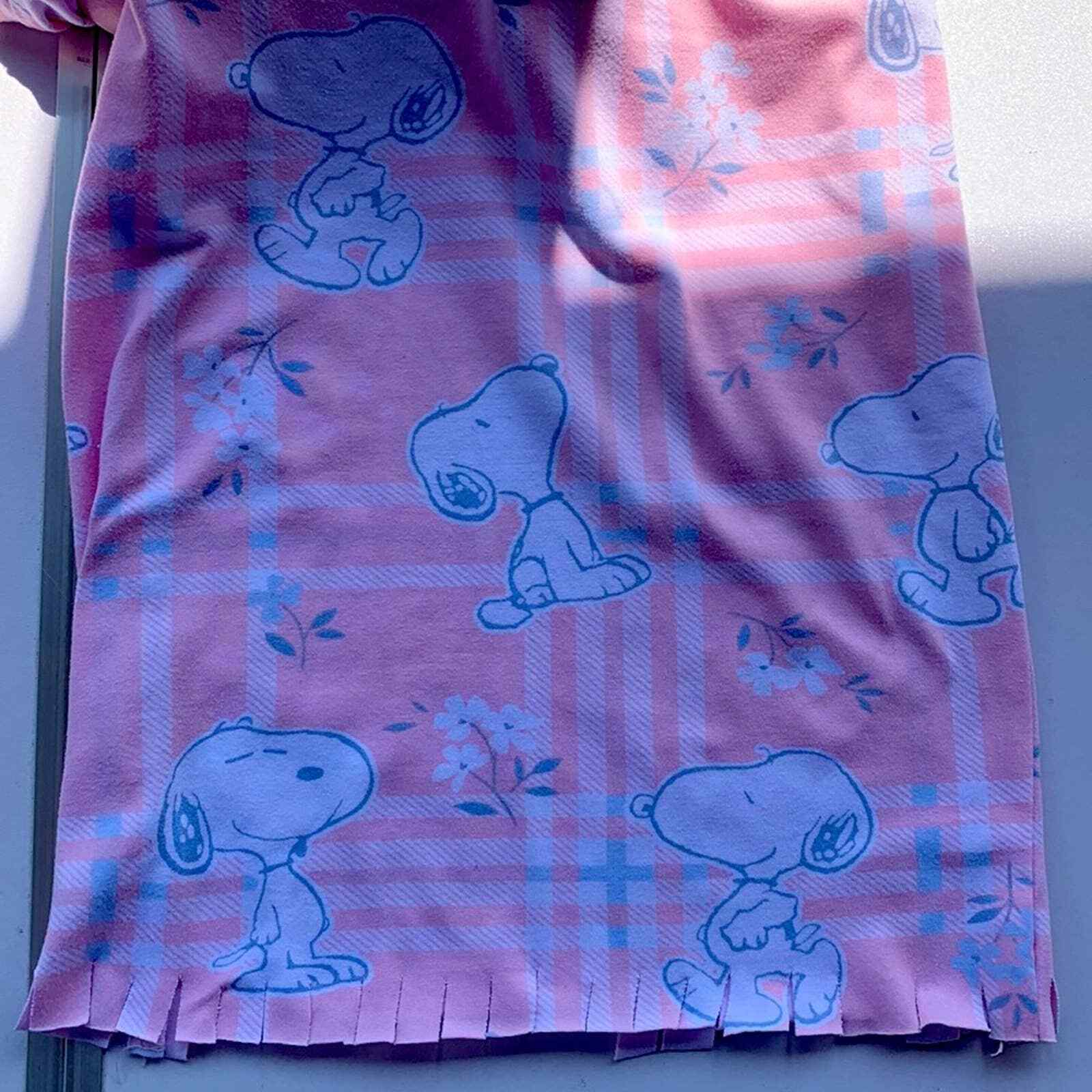 MUNKI MUNKI PEANUTS SNOOPY PINK SHORT SLEEVE PAJAMA T… - Gem