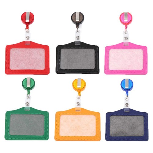 Office Supplies Protective Shell ID Card Holder Badge Case Credit Card ...