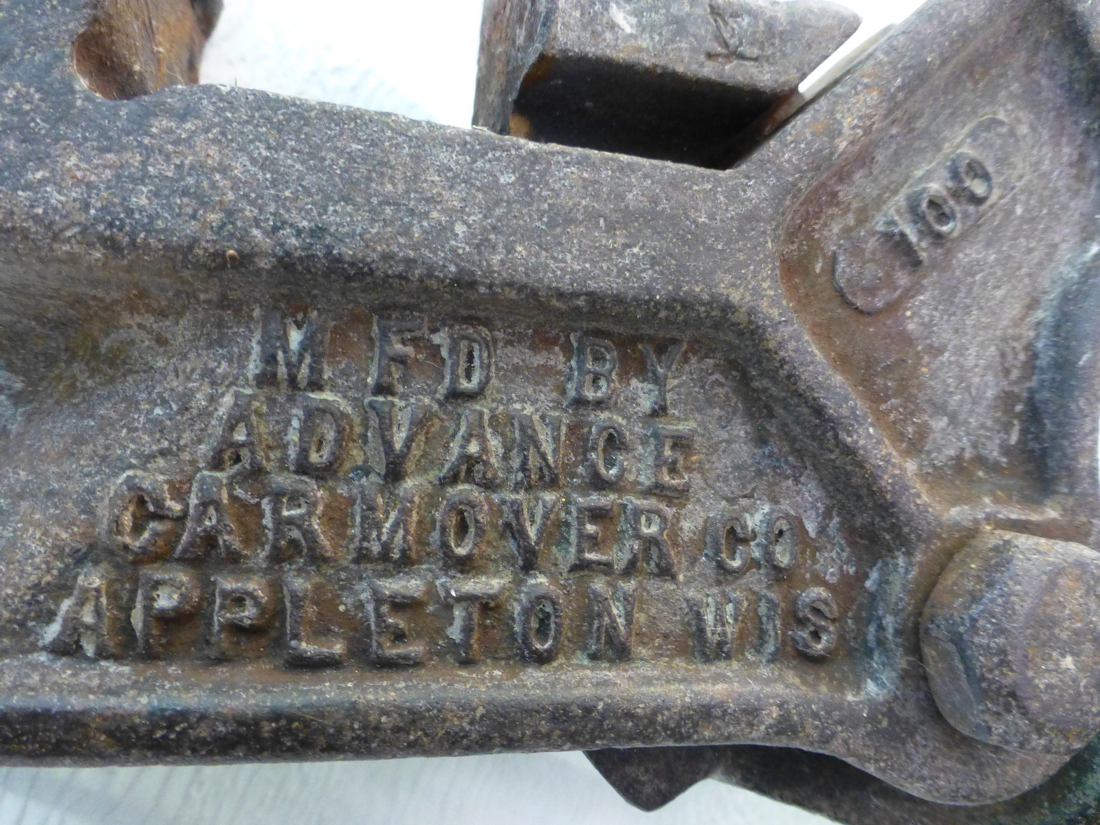 Antique Railroad Train Car Mover Lever Johnson Bar Advance Safety Car ...
