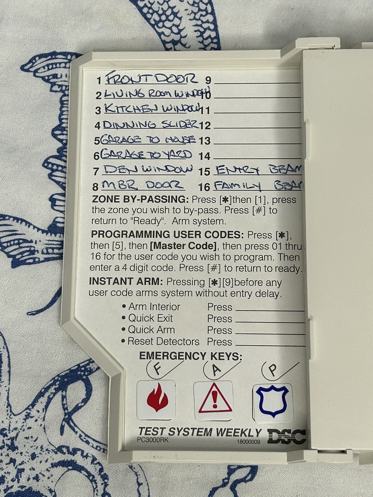 DSC PC3000RK Alarm Keypad Classic Series for Pc3000 RARE & for sale ...