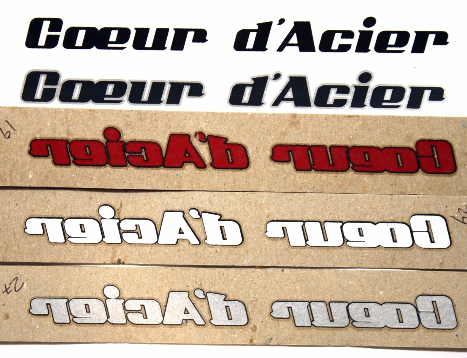 Genuine NOS Serotta Couer D'Acier Ultra Thin Bike Frame Decals OEM Mult ...