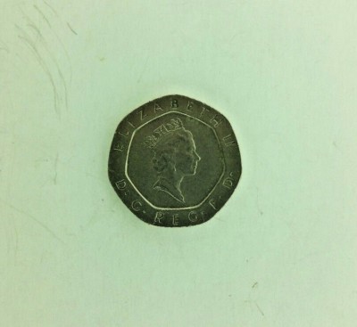 20 TWENTY PENCE 1990 ELIZABETH II D.G. REG. F.D. RARE | eBay UK