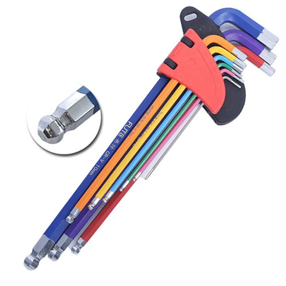 Hexagon Spanner For Allen Screw Long Arm Hex Key Set L Wrench Kit Allen ...