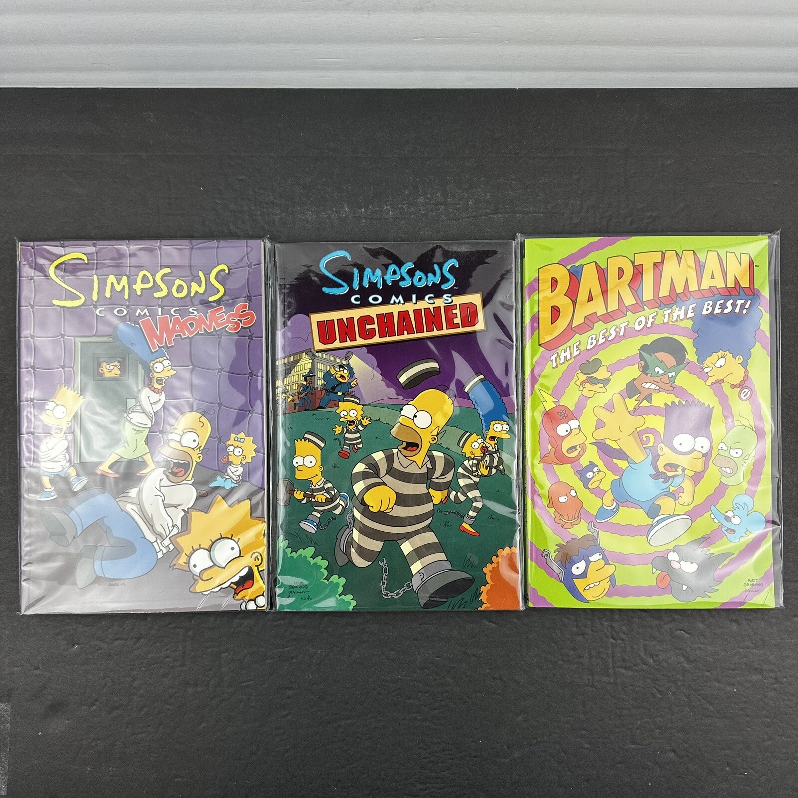 The Simpsons Comics TPB Graphic Novels Lot of 3 Unchained/Bartman ...