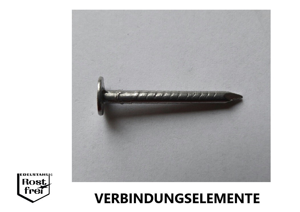 Dachpappstifte/Schieferstifte/Breitkopfstifte DIN 1160 EDELSTAHL A2 Ø 2 ...