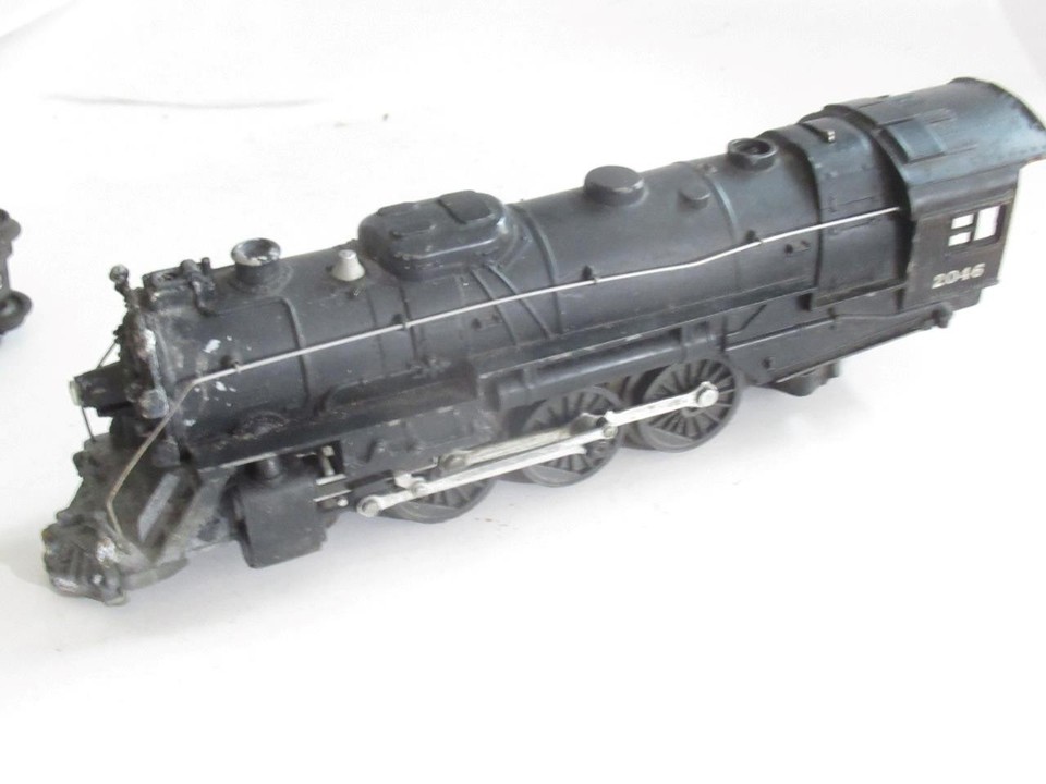 LIONEL POST-WAR 2046 HUDSON LOCO W/2046W WHISTLE TENDER -RUNS GOOD ...