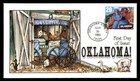 Mayfairstamps US FDC 1993 Oklahoma Collins Hand Painted First Day Cover ...