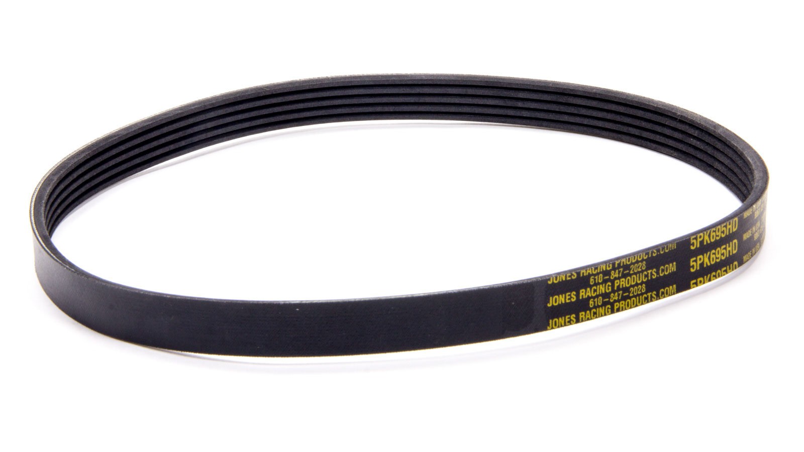 Jones 5PK-695 HD, One Black Rubber Serpentine Belt 27.362In Performance ...