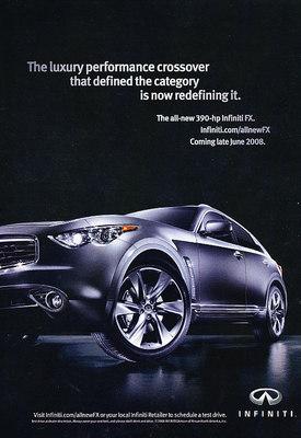2009 Infiniti FX - Luxury - Classic Vintage Advertisement Ad D94 | eBay