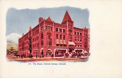 Postcard Colorado Springs, CO The Alamo Hotel Embossed Circa 1905 ...