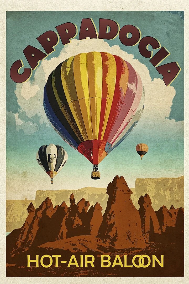 Vintage Hot Air Balloon Posters