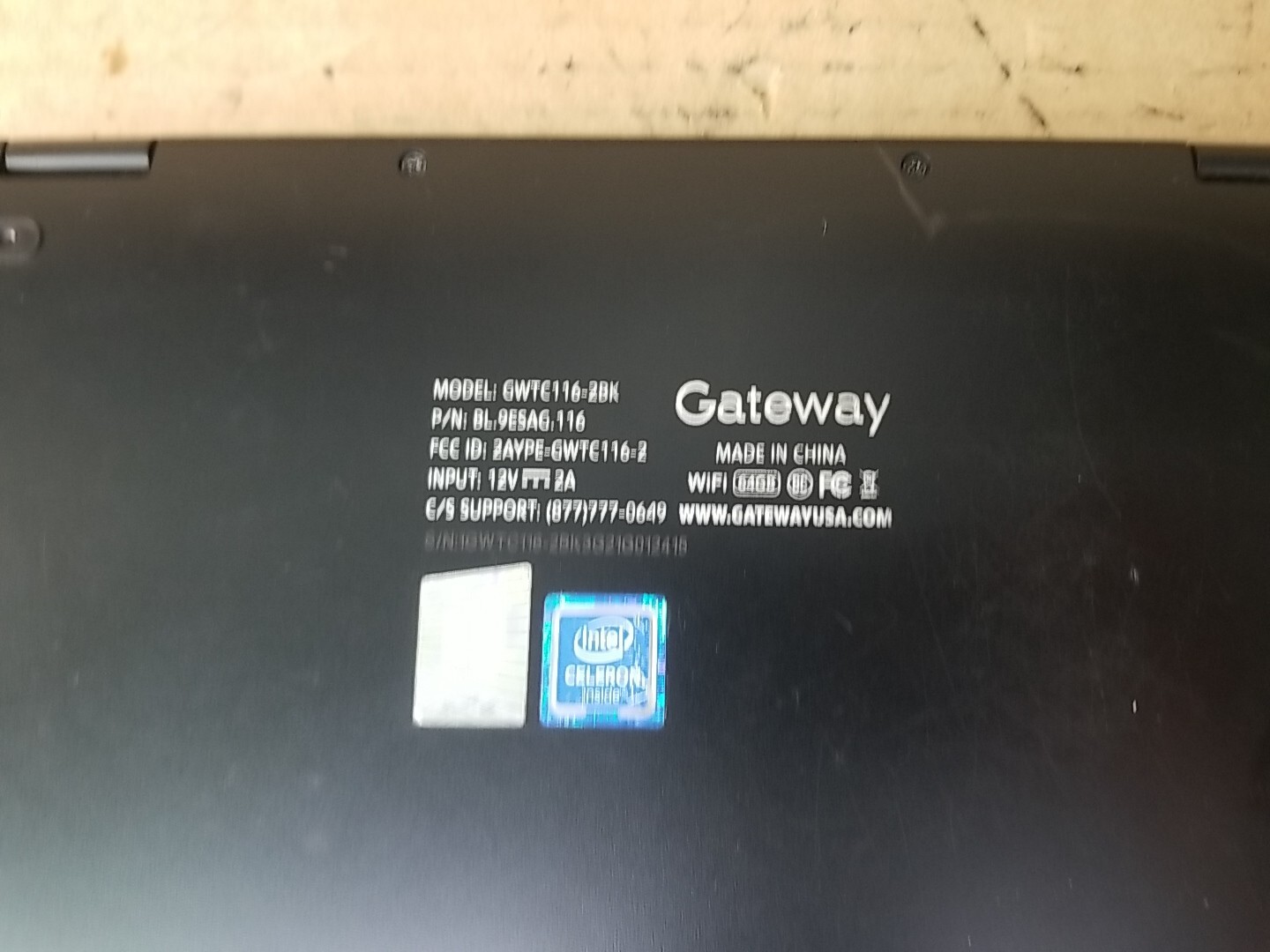 Gateway Laptop Model GWTC116-2BK | eBay