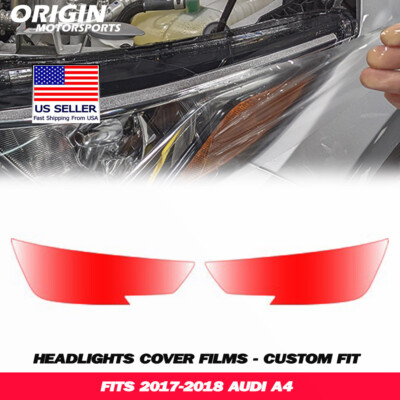PreCut Headlights Protection Clear Covers Bra Film Kit PPF Fits 2017 ...