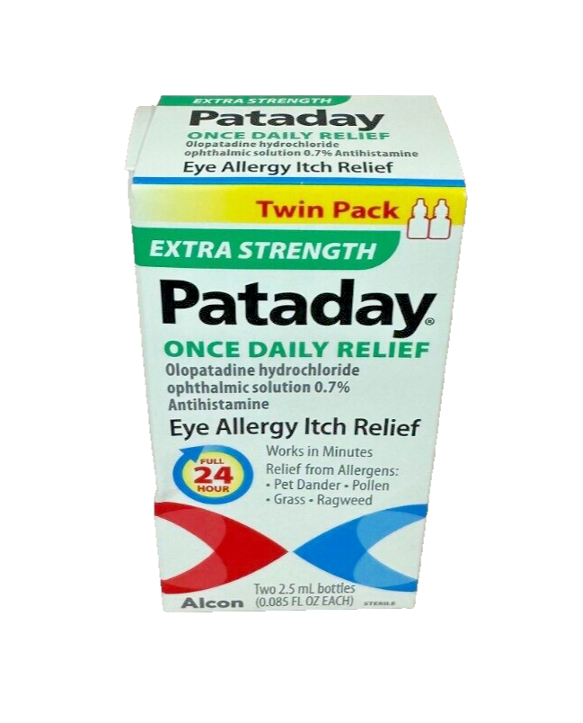 Pataday Eye Allergy Relief, Extra Strength - Twin Pack Exp 12/25 (10 ...
