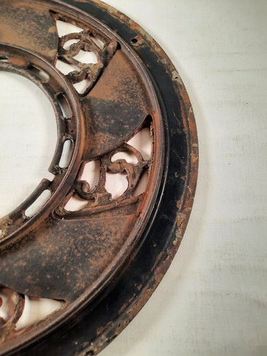 Antique IDEAL STOVER MFG Round 15 3/4" Cast Iron Heat Grate Register ...