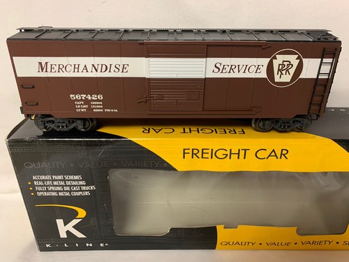 K-LINE BY LIONEL PENNSYLVANIA MERCHANDISE SERVICE BOXCAR I SCALE TRAIN ...