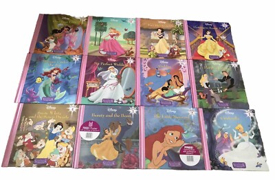 '05 Disney Princesses Storybook Collection Hardback Books Vol.1-12 (2 ...