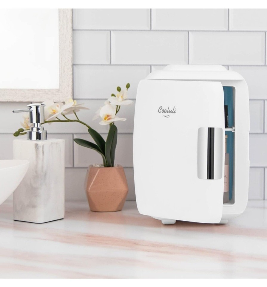 Cooluli Mini Fridge Electric Cooler and Warmer (4 Liter / 6 Can): AC/DC ...
