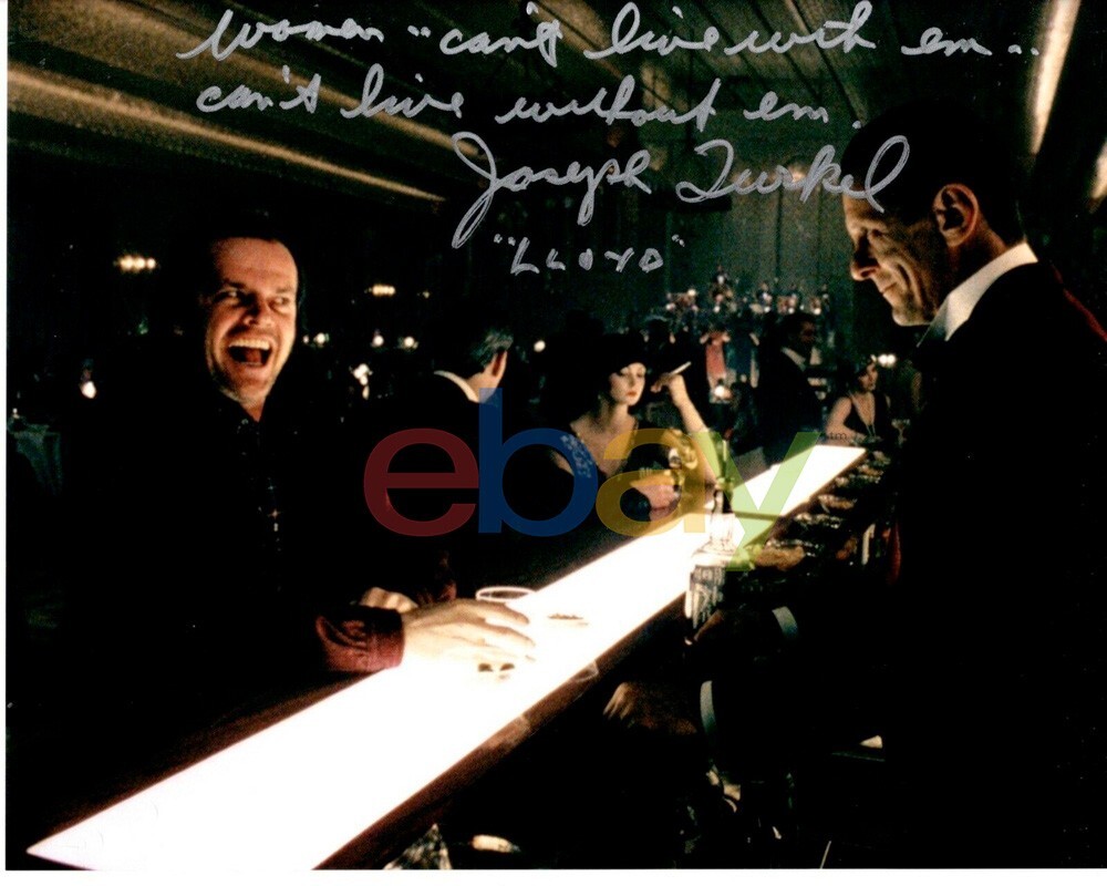 JOSEPH JOE TURKEL signed 8x10 Photo THE SHINING Lloyd the Bartender ...