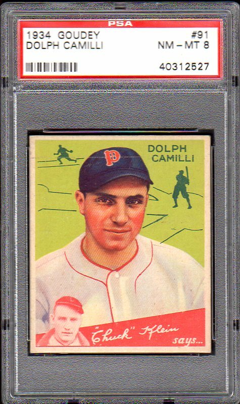 1934 Goudey 91 Dolph Camilli Phillies PSA 8 Phillies PSA 8 40312527 | eBay