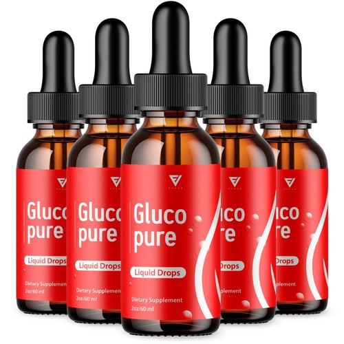 (5 Pack) Gluco Pure Drops GlucoPure Liquid Glycogen Support Supplement ...