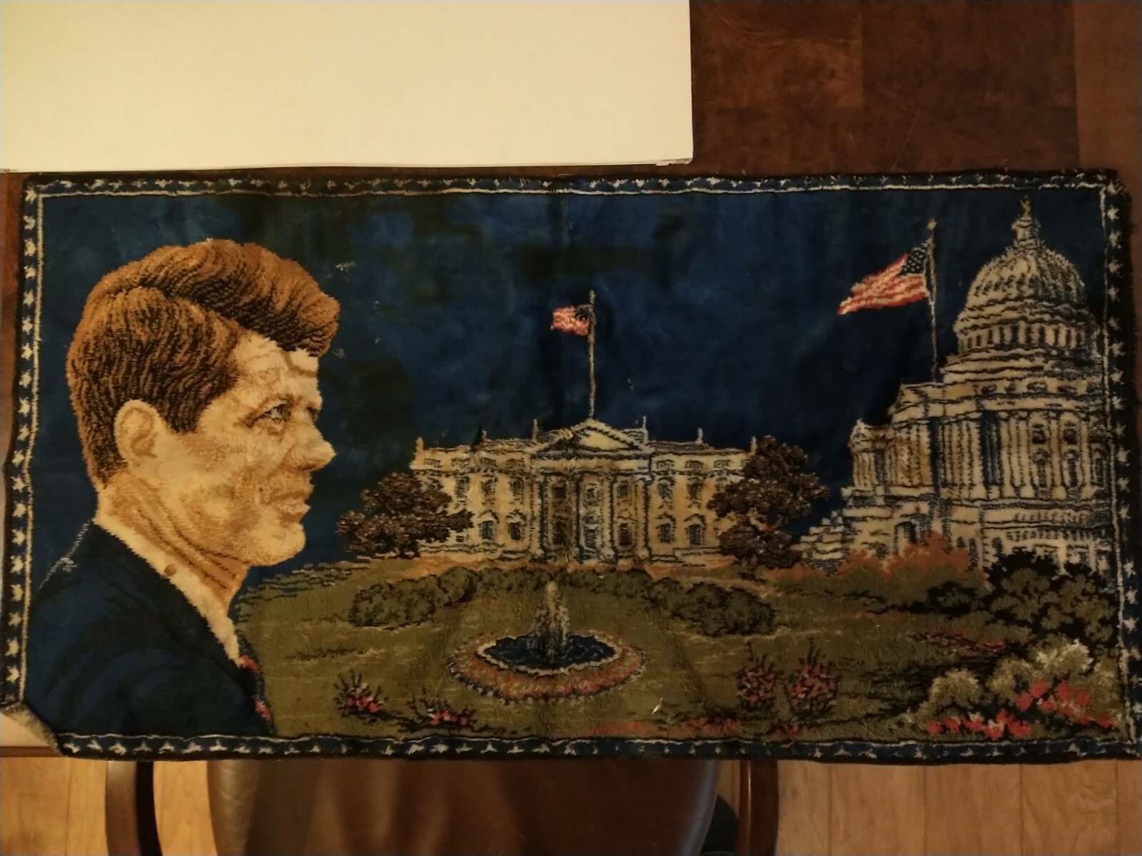 JFK John F Kennedy Rug Tapestry Wall Art White House Capital, Made in ...