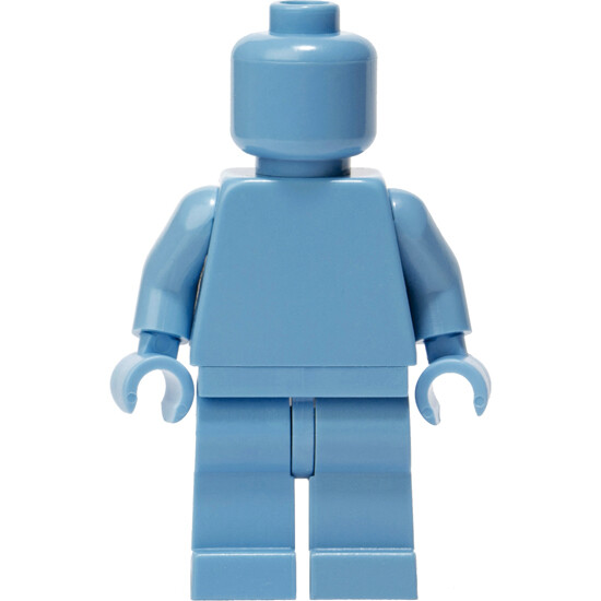LEGO Medium Blue MONOFIG (Monochrome Minifigure) | eBay