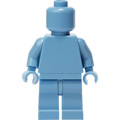 LEGO Medium Blue MONOFIG (Monochrome Minifigure) | eBay
