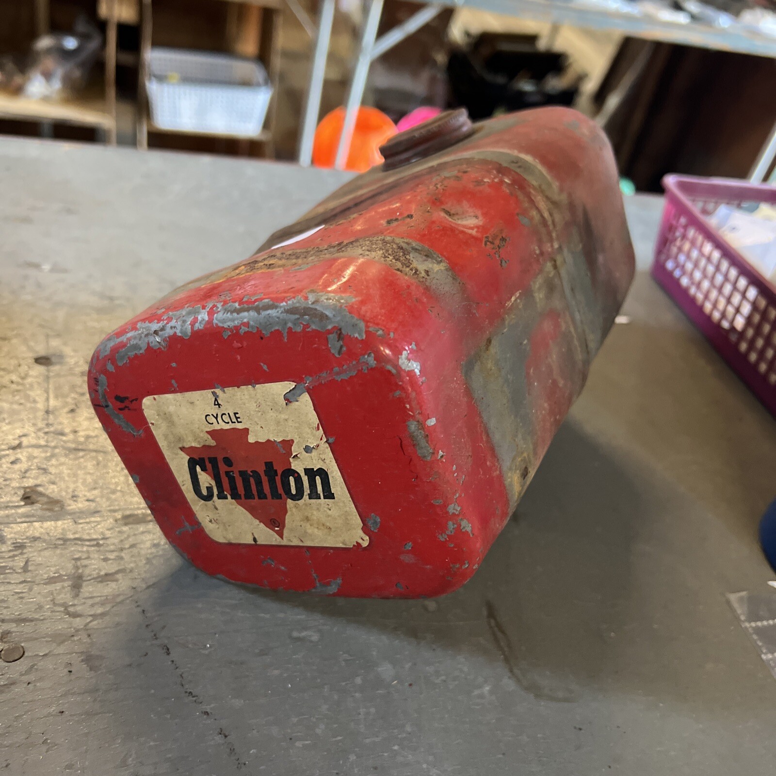 Vintage Clinton OEM Fuel/Gas Tank 4 Cycle Original | eBay