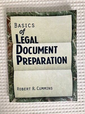 Basics of Legal Document Preparation | Robert R. Cummins | New ...