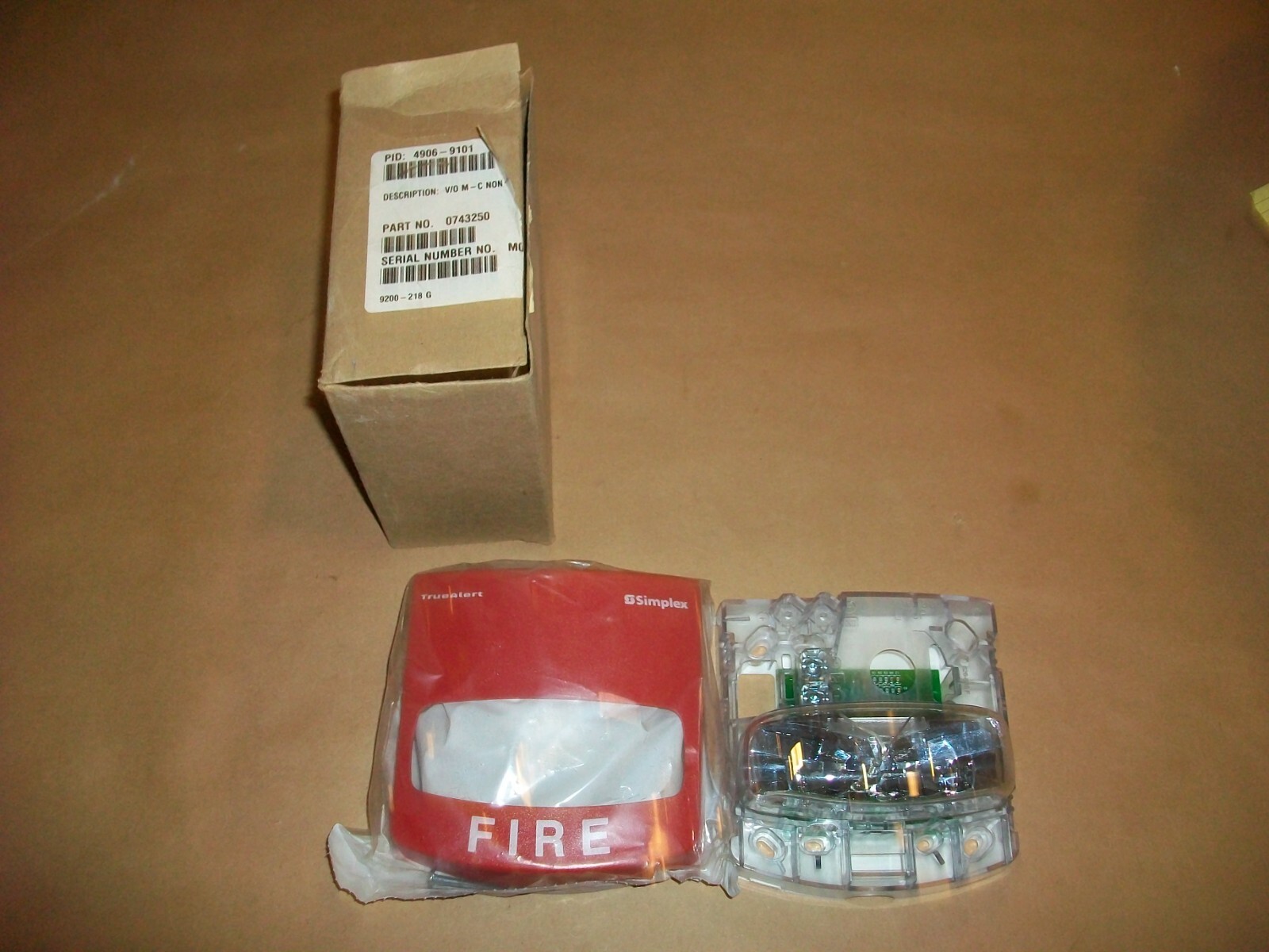 Simplex 4906-9101 TrueAlert Multi-Candela Wall Mount Strobe - Red for ...