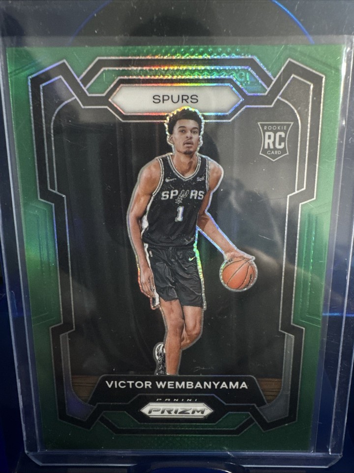 (4) WEMBY CARD ROOKIE LOT VICTOR WEMBANYAMA GREEN ROOKIES 2023 Panini ...