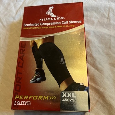 Mueller Graduated Compression Calf Sleeves XXL 20-30 mmHg | eBay