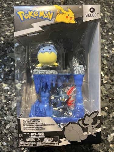 Pokemon Select Ice Cave Environment Pack Spheal Sneasel Figure Series 7 ...