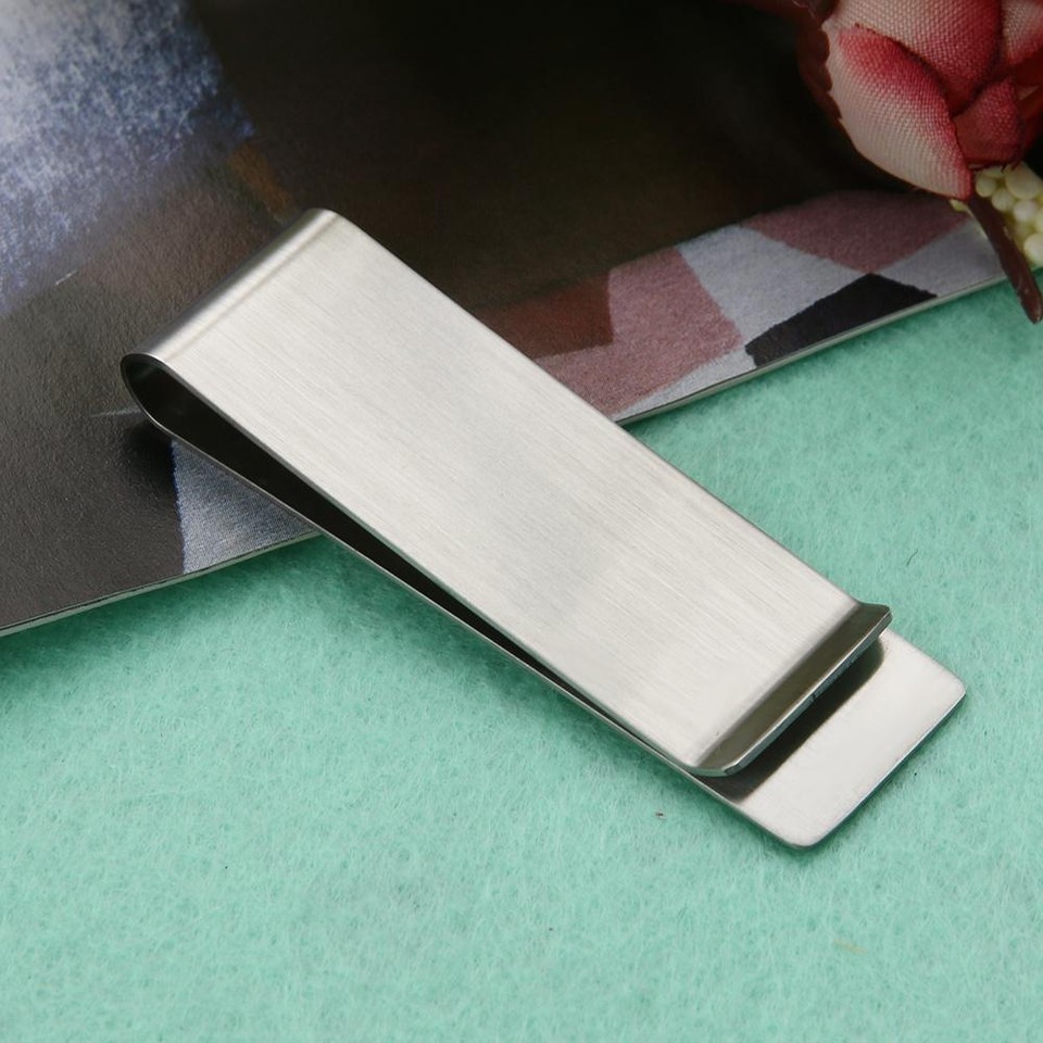 Mini Money Clip Banknotes Clips Simple Bifold Money Clamps for Men ...