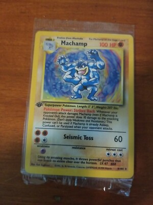 machamp 1st edition holo sealed | eBay