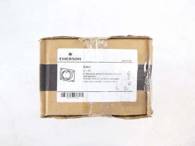 50 Pk Emerson Appleton ETP 8461 Raised Square Box Cover 4"L x 4"W x 5/8 ...