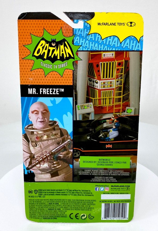 DC McFarlane Batman 1966 Classic TV Series Arch Enemy Mr Freeze CLANK ...