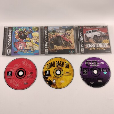 Lot Of 6 Playstation 1 Game Discs Test Drive, Road Rash, Interactive ...