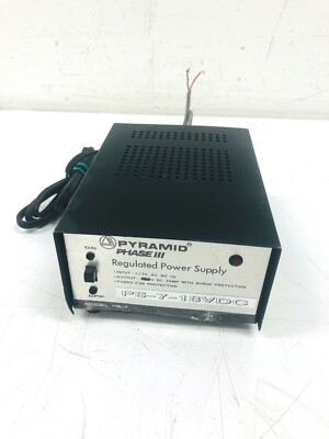 Pyramid Phase III Regulated Power Supply PS-7 Converts AC to 18V DC PS ...