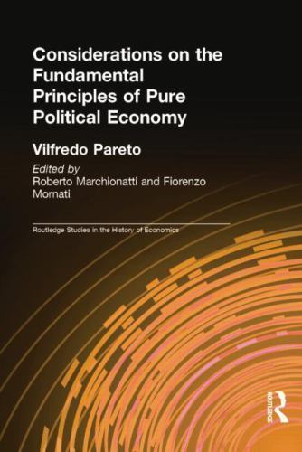 Considerations on the Fundamental Principles of Pure Political Economy ...