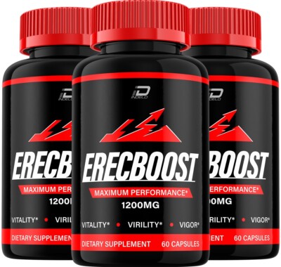 (3 Pack) Erecboost for Men Capsules – Erec Boost Vitamin Complex Pills ...